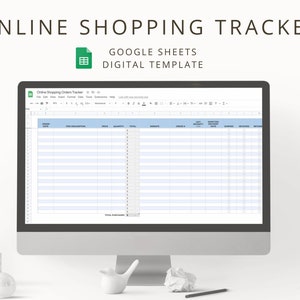 Minimalist Digital Shopping Tracker for Personal Purchases - Etsy