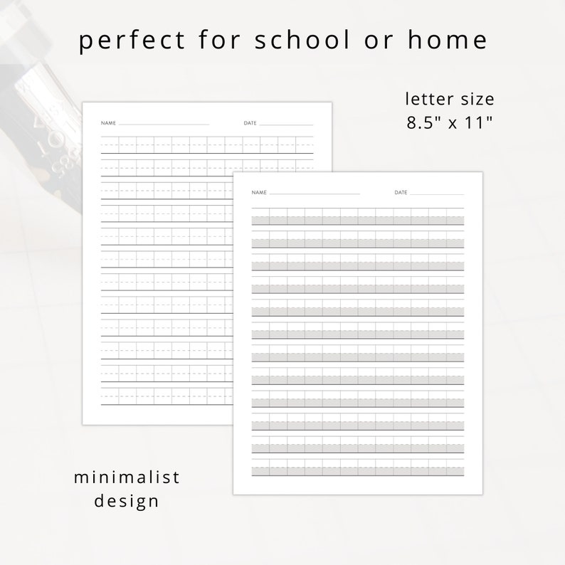 Printable Handwriting Practice Worksheet: Sentence Writing, Block ...