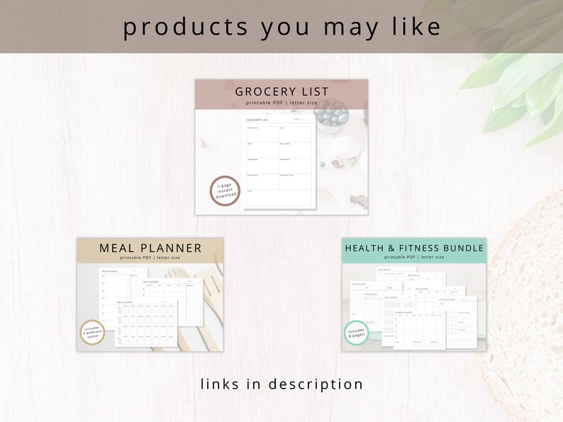 Minimalist Blank Recipe Page PDF Template for DIY Cookbook and Recipe ...