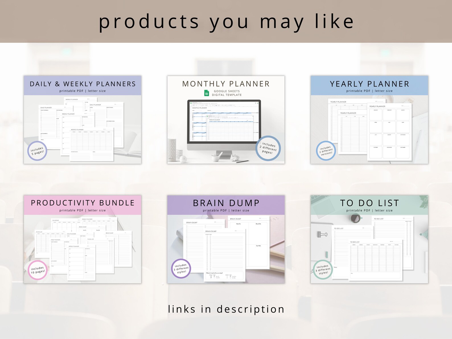 Minimalist Class Schedule PDF Template for School Week Organization ...
