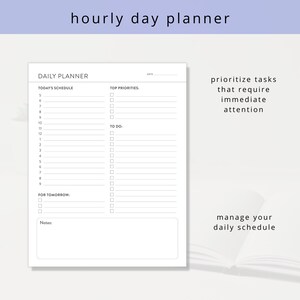 Minimalist Daily & Weekly Printable Planner Bundle: Printable Organizer ...