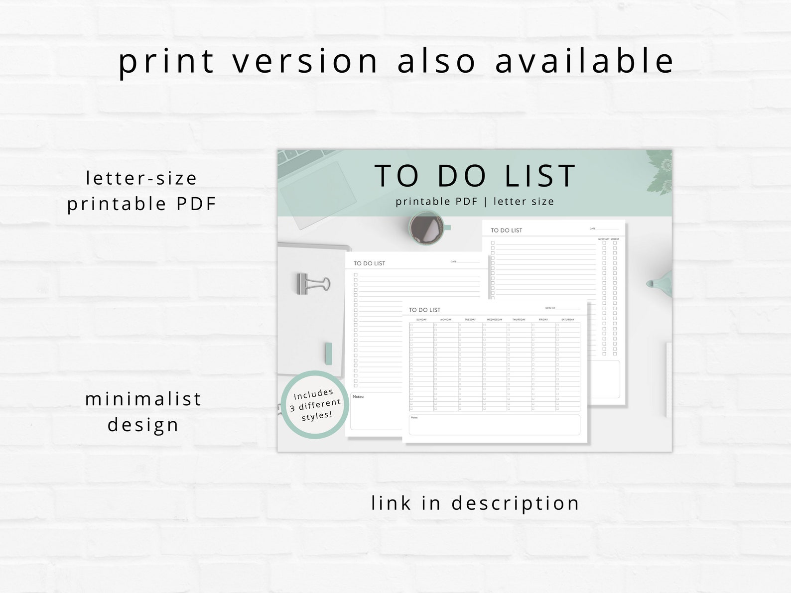 Minimalist Digital Prioritized to Do List Template for - Etsy