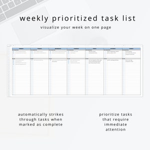 Minimalist Digital Prioritized to Do List Template for Organization ...
