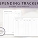 Minimalist Spending Tracker PDF Template for Personal Money Management ...