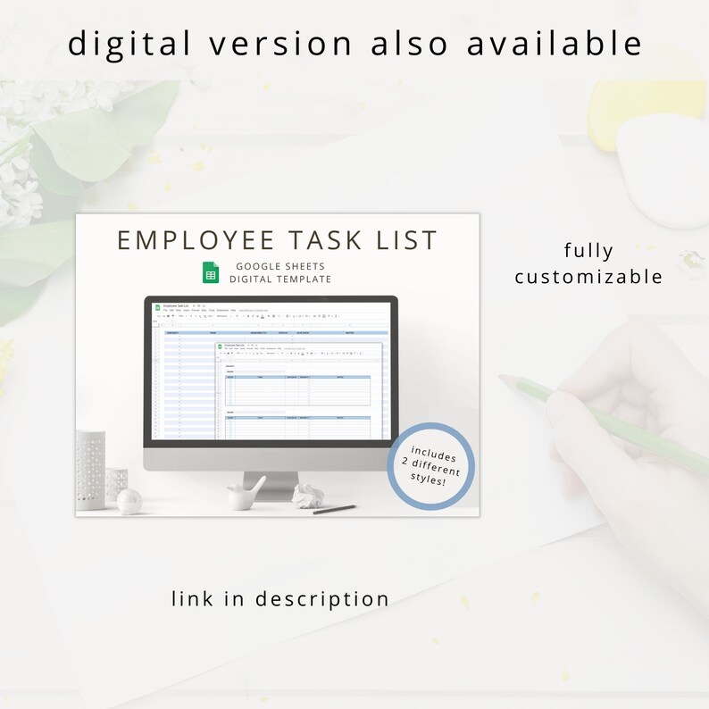 Minimalist Employee Task List PDF, Printable to Do List for Work ...