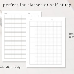 Blank Character-based Language Practice Worksheet PDF for | Etsy