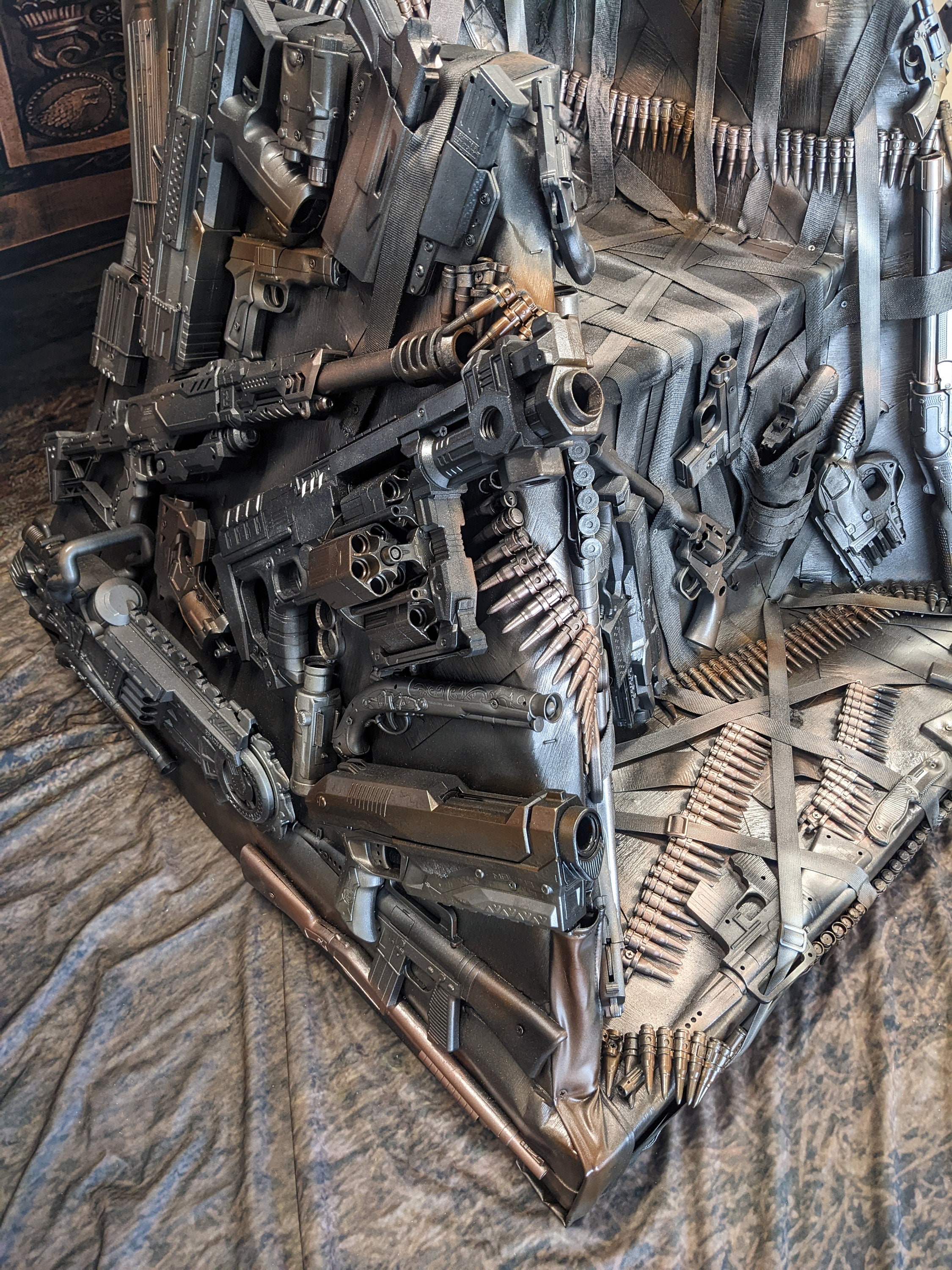 Throne of Guns Game of Thrones Iron Throne Inspired With Replica ...
