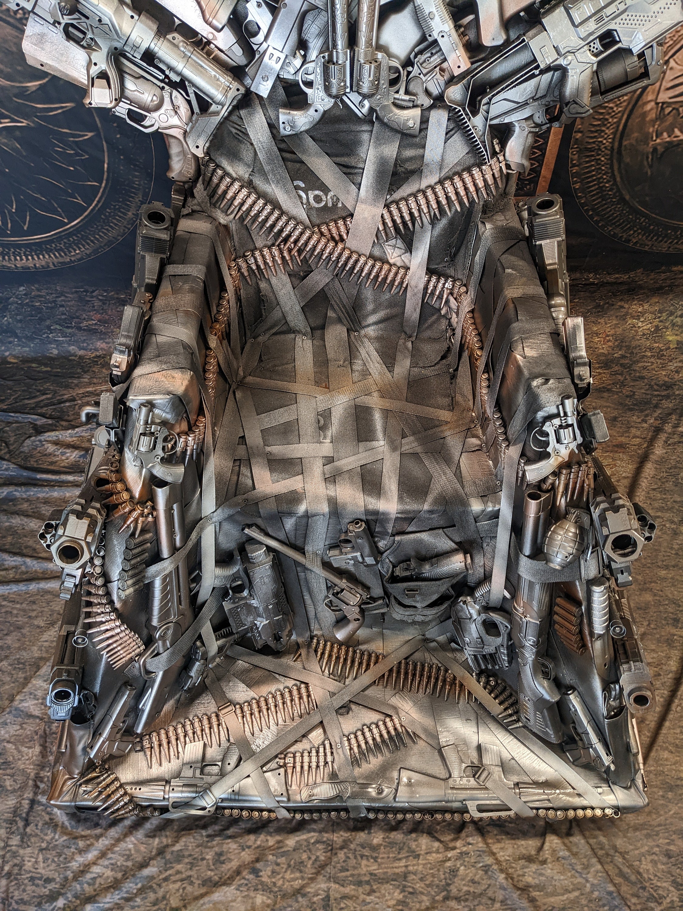 Throne of Guns Game of Thrones Iron Throne Inspired With Replica Firearm, Ammunition Decoration ...