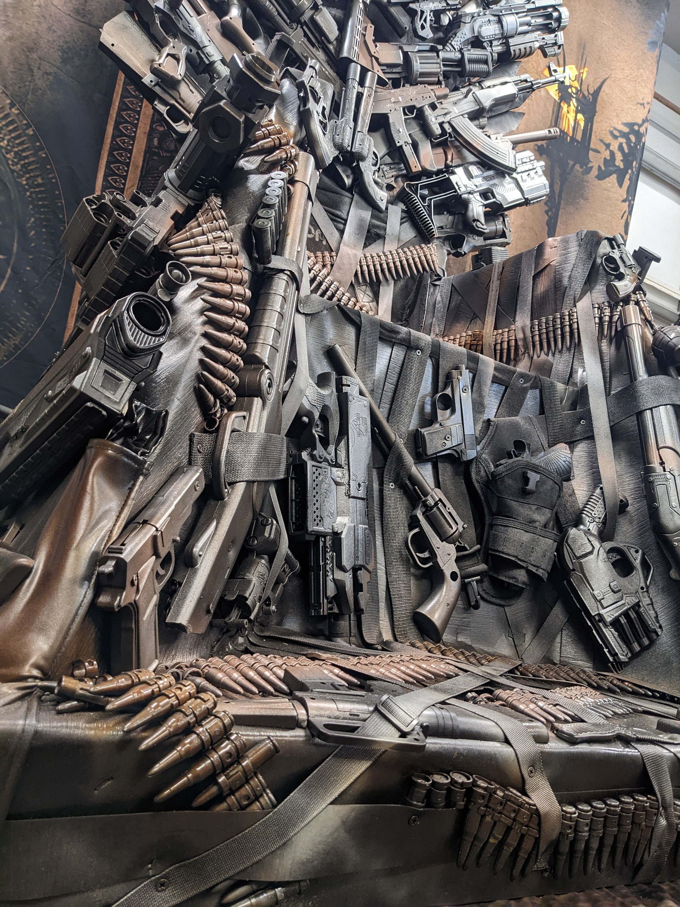 Throne of Guns Game of Thrones Iron Throne Inspired With Replica ...