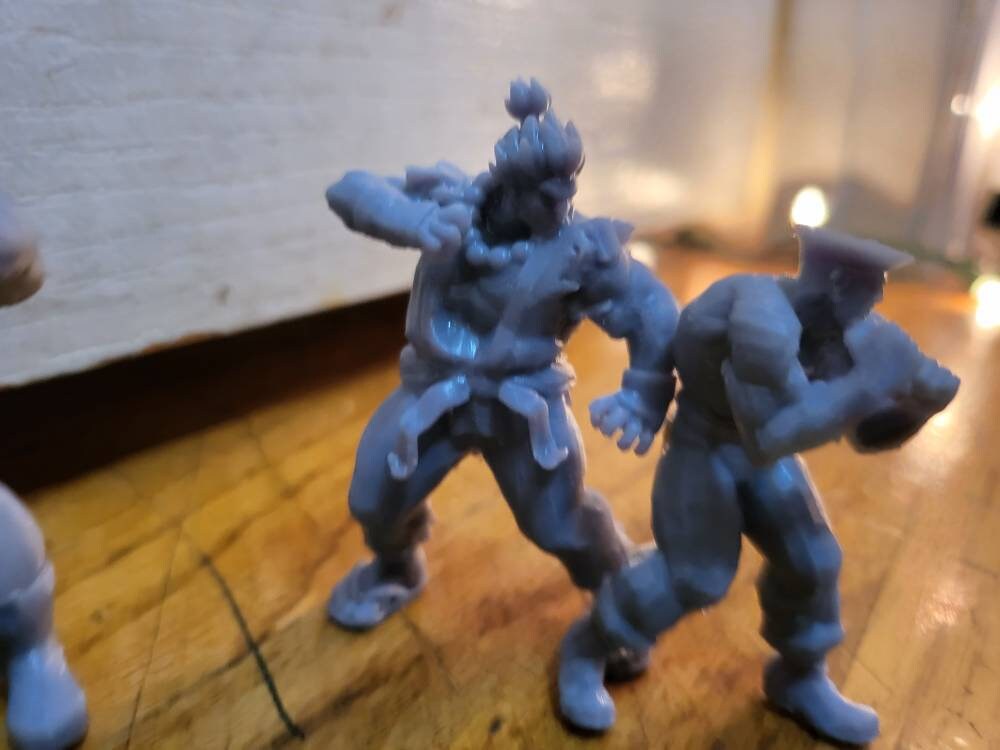 9 Street Fighter Character Models Handmade - Etsy