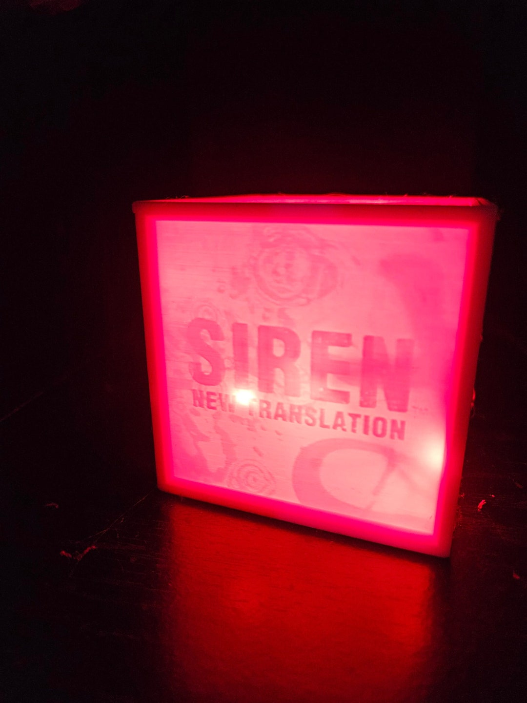 Siren & Siren Blood Curse Lithophane Red Lightlight Box 4×4×4 - Etsy
