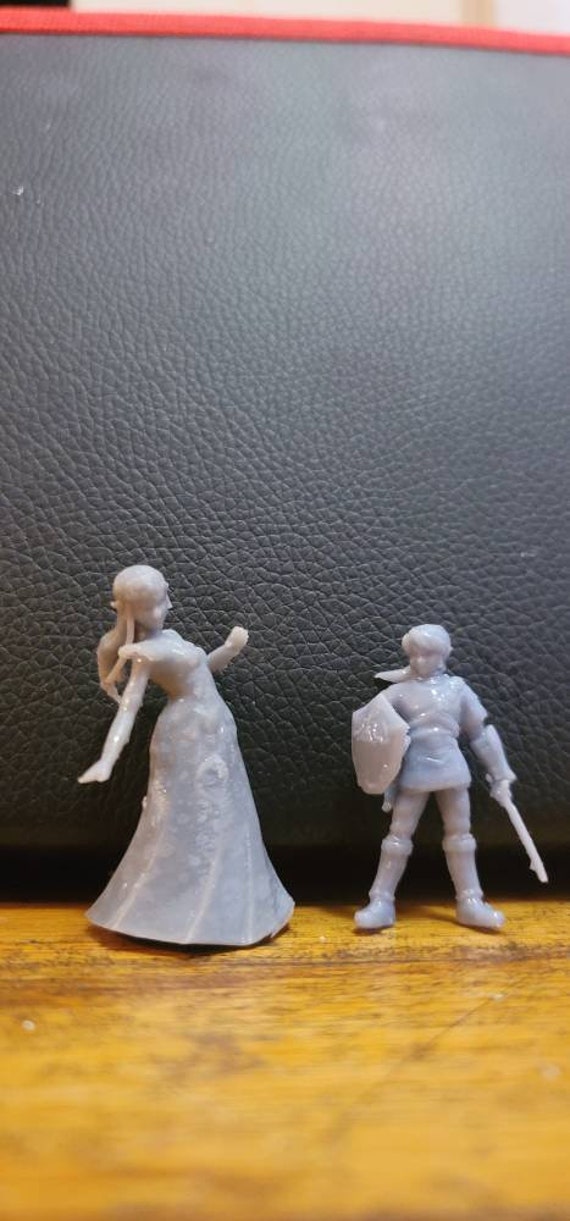 Princess Zelda & Link from Legend of Zelda handmade miniature | Etsy