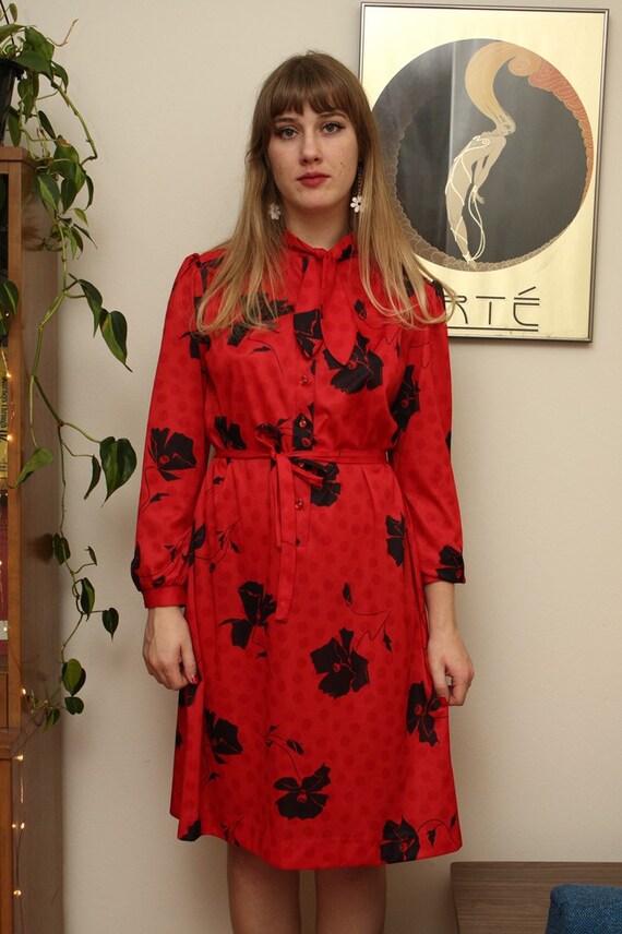 vintage 1960s red dress - Gem