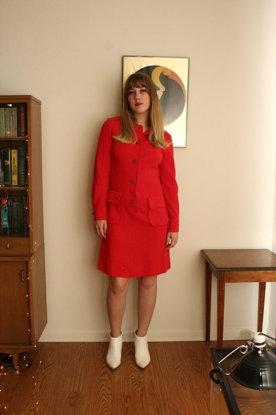 1960s mod vintage red - Gem