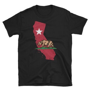 California Map Shirt T-shirt Tee / California Gifts / California Bear ...