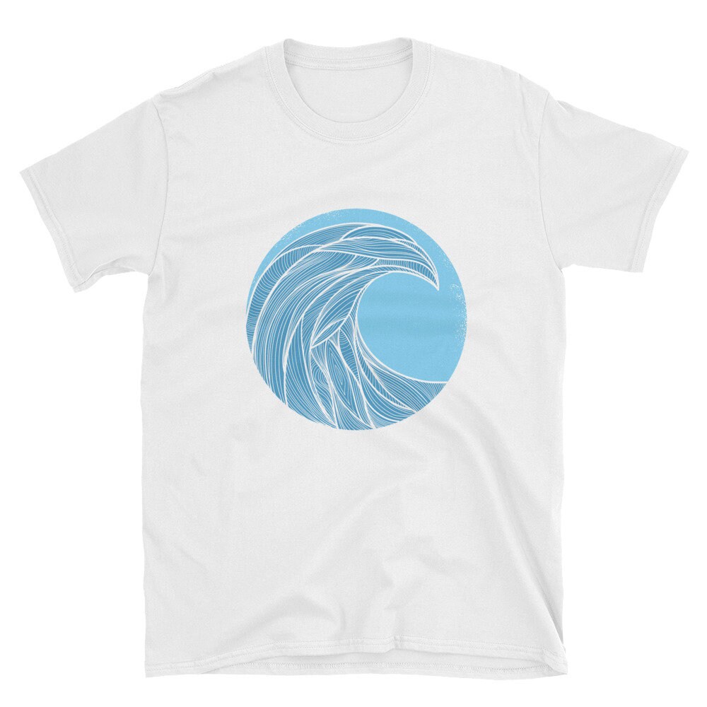 Wave Ocean Shirt / Surf T-shirt Beach Shirt | Etsy