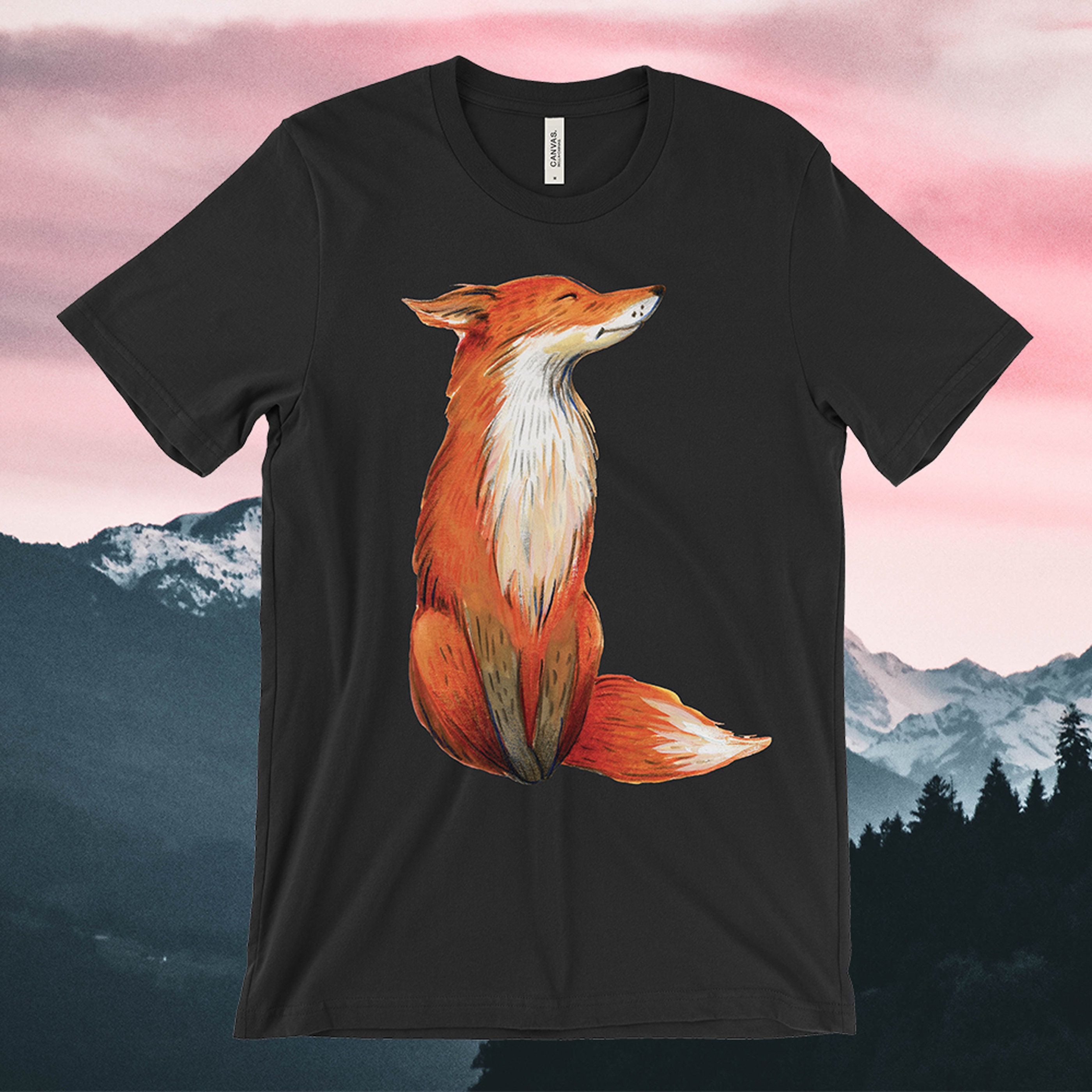 Fox Shirt Women / Cute Fox Gift / Fox Lover Tshirt / Animal Nature ...