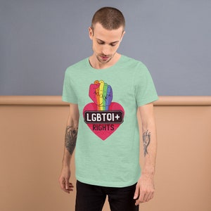 LGBT, LGBTQI Rights Rainbow Shirt / Gay Pride Shirt / Bisexual, Queer ...