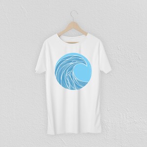Wave Ocean Shirt / Surf T-shirt Beach Shirt - Etsy