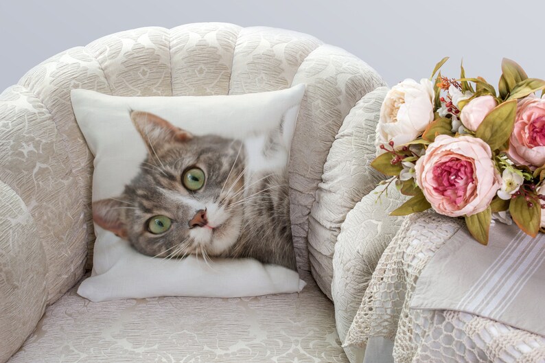 Custom Pet Pillow / Custom Cat Pillow / Personalized Pet | Etsy