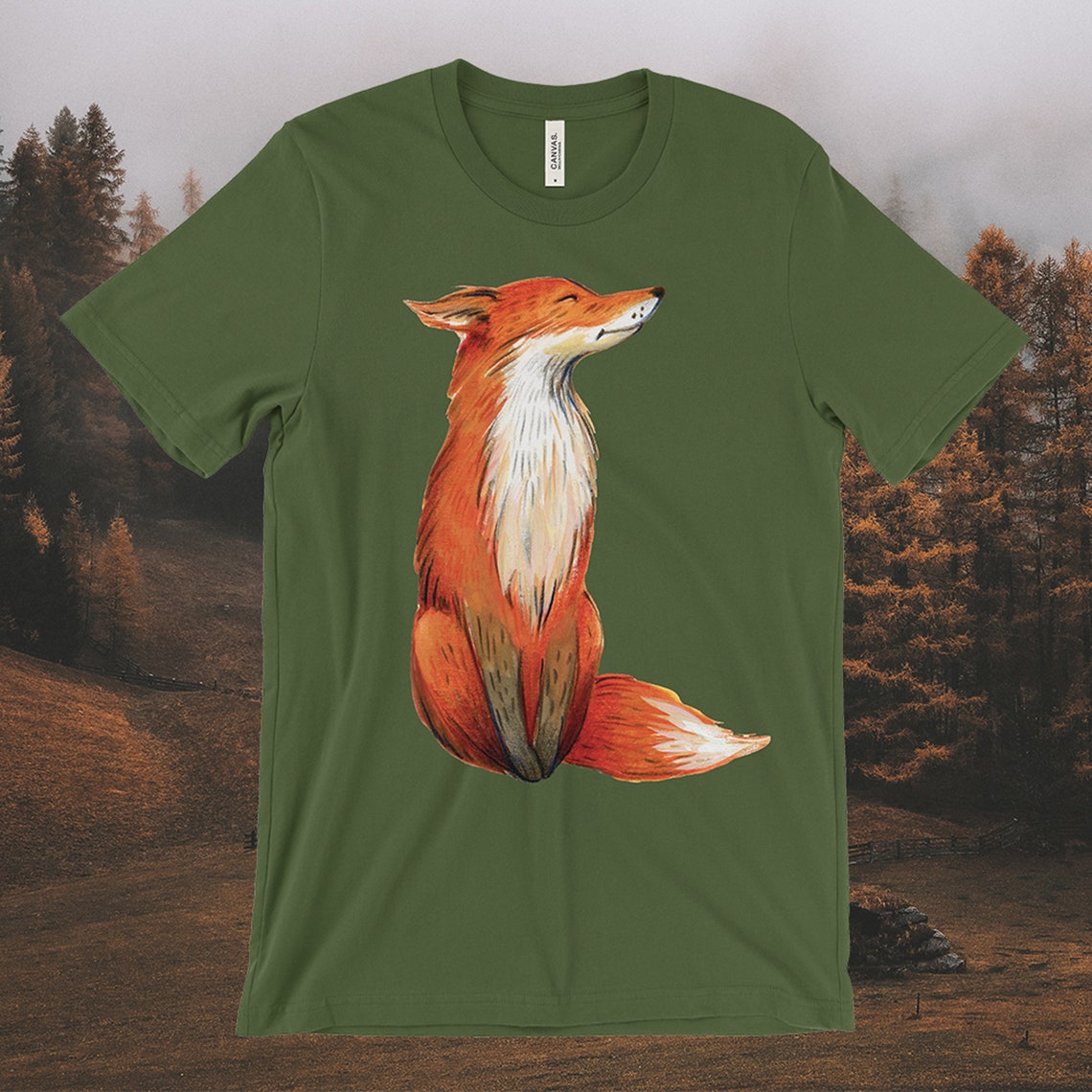 Fox Shirt Women / Cute Fox Gift / Fox Lover Tshirt / Animal Nature ...