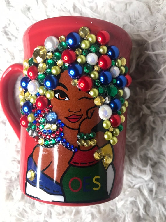 Order of the Eastern Star Blinged Mugs OES Mug Personalized - Etsy