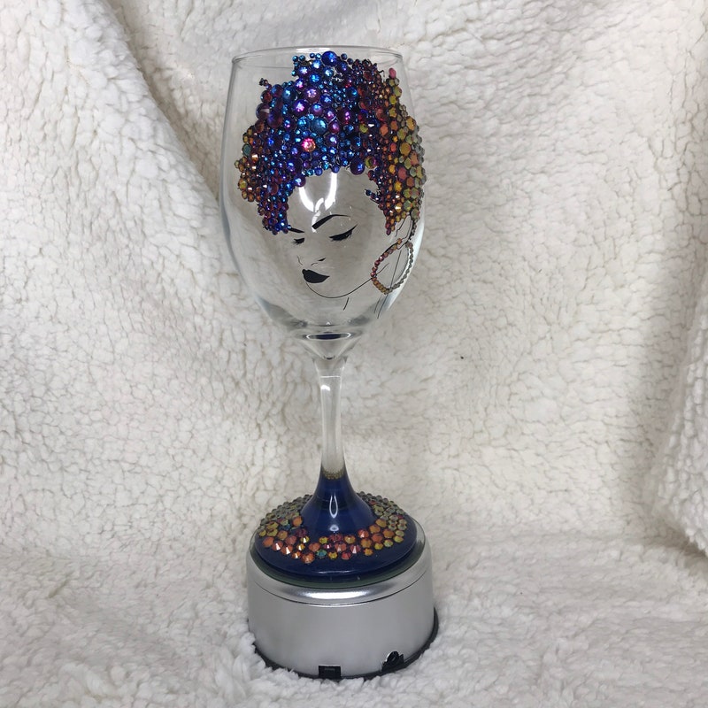 Diva Wine Glass - Etsy
