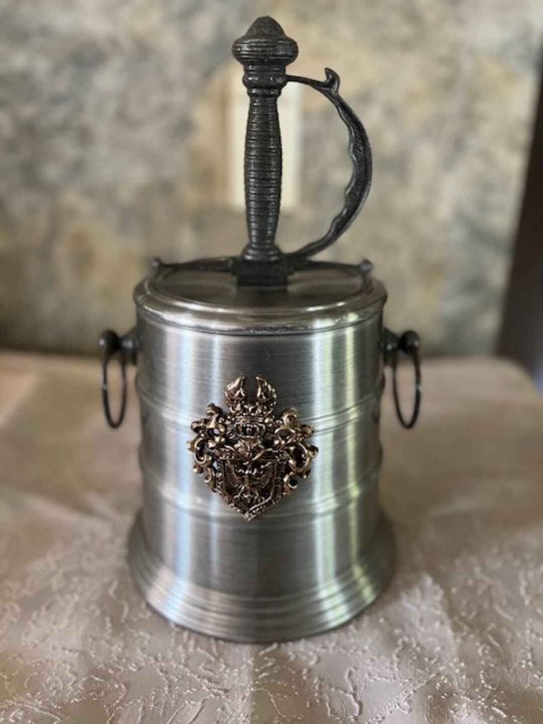 20th Century Medieval Sword Handle Ice Bucket - Etsy