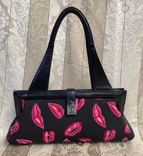 Vintage (Rare) Far Nine Pink Lips Handbag - Gem