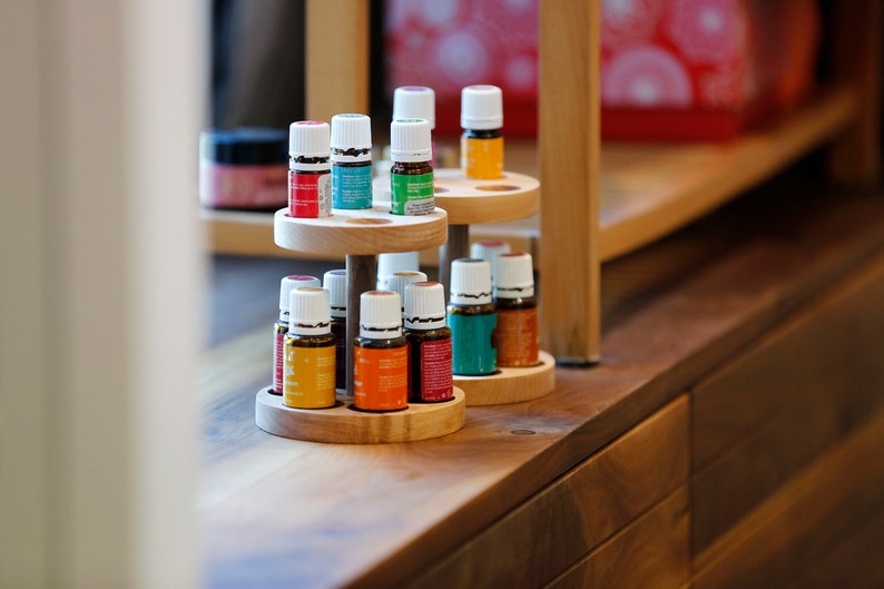 Essential Oil Storage, Essential Oil Stand, Wood Holder, Wooden ...