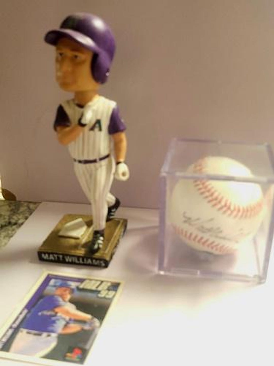 Matt Williams AZ Daimond Backs, Bobblehad, Trading Card and Singed ...