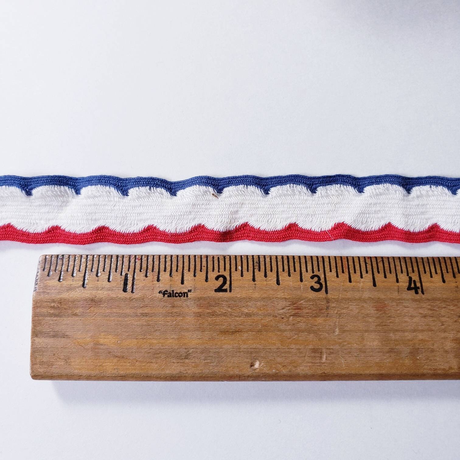 Vintage Patriotic Red White and Blue Sewing Trim, Ribbon Work, Vintage ...