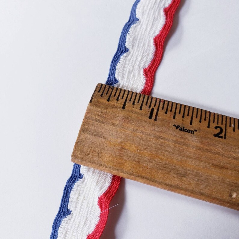 Vintage Patriotic Red White and Blue Sewing Trim, Ribbon Work, Vintage ...
