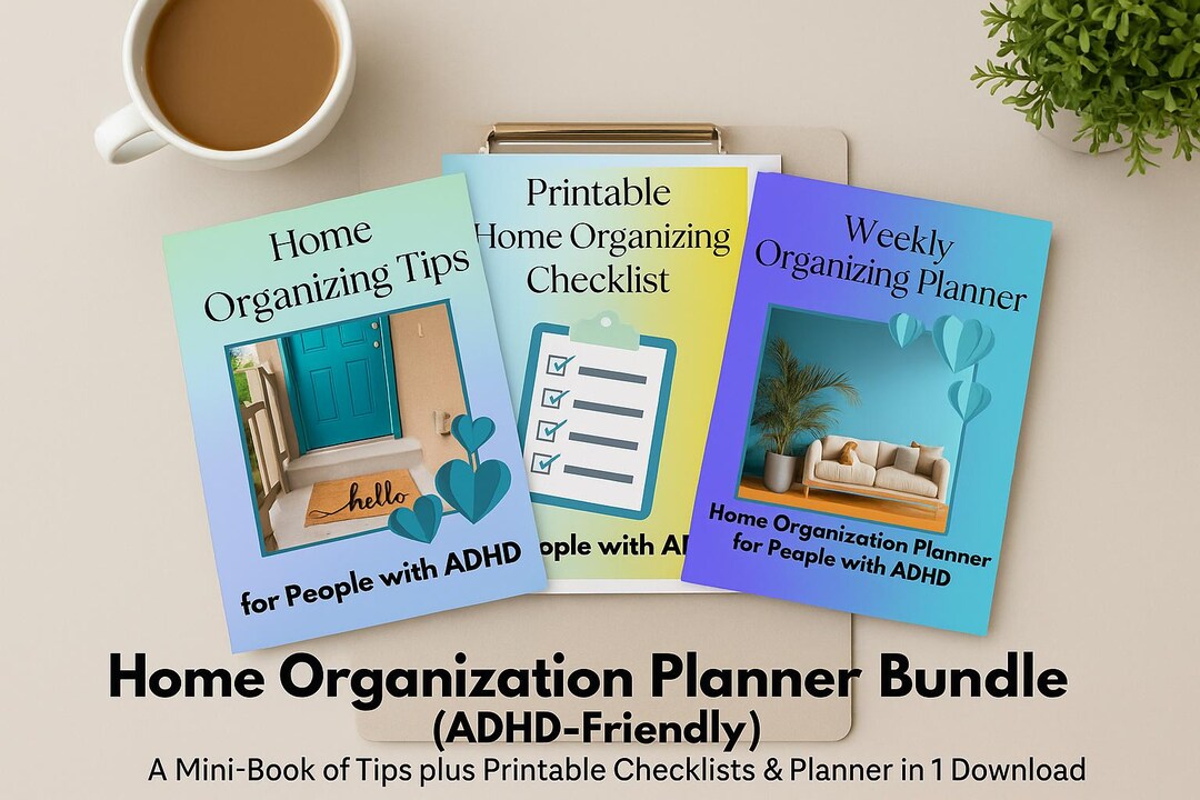 ADHD Home Organization Bundle | Printable Tips, Checklists and Planner ...