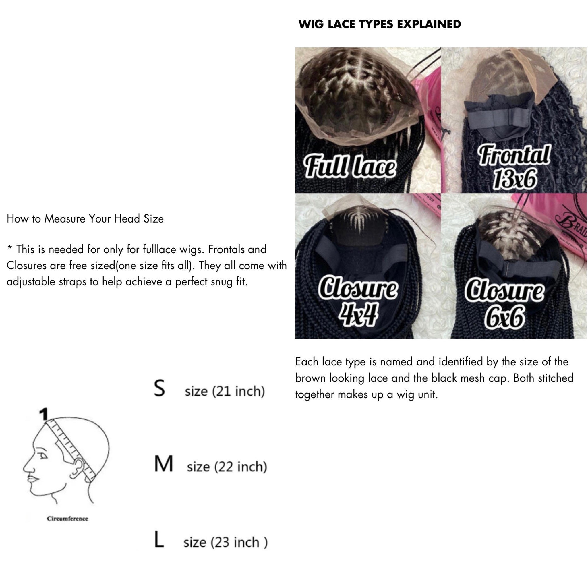 Peluca delantera de encaje para mujeres negras trenzas de - Etsy España