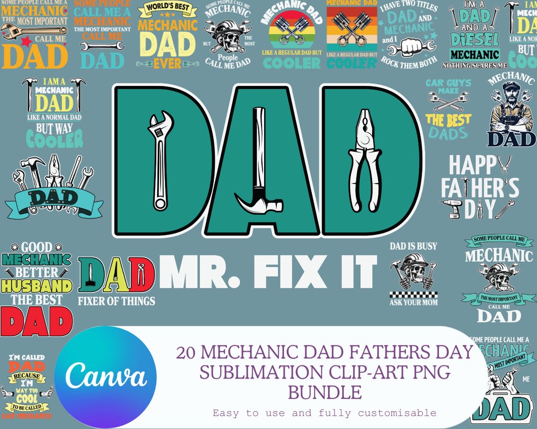 20 Dad Bundle Svg, Dad Svg, Father's Day, Funny Dad Shirt Designs ...
