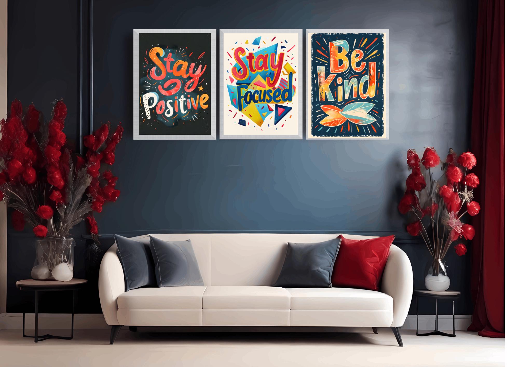 25 Motivational Short Quotes Poster Bundle | Inspirational Wall Art ...