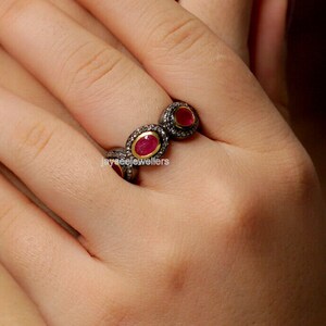 Ruby Wedding Ring Stacking Ring Ruby Wedding Band Diamond Ring Full ...