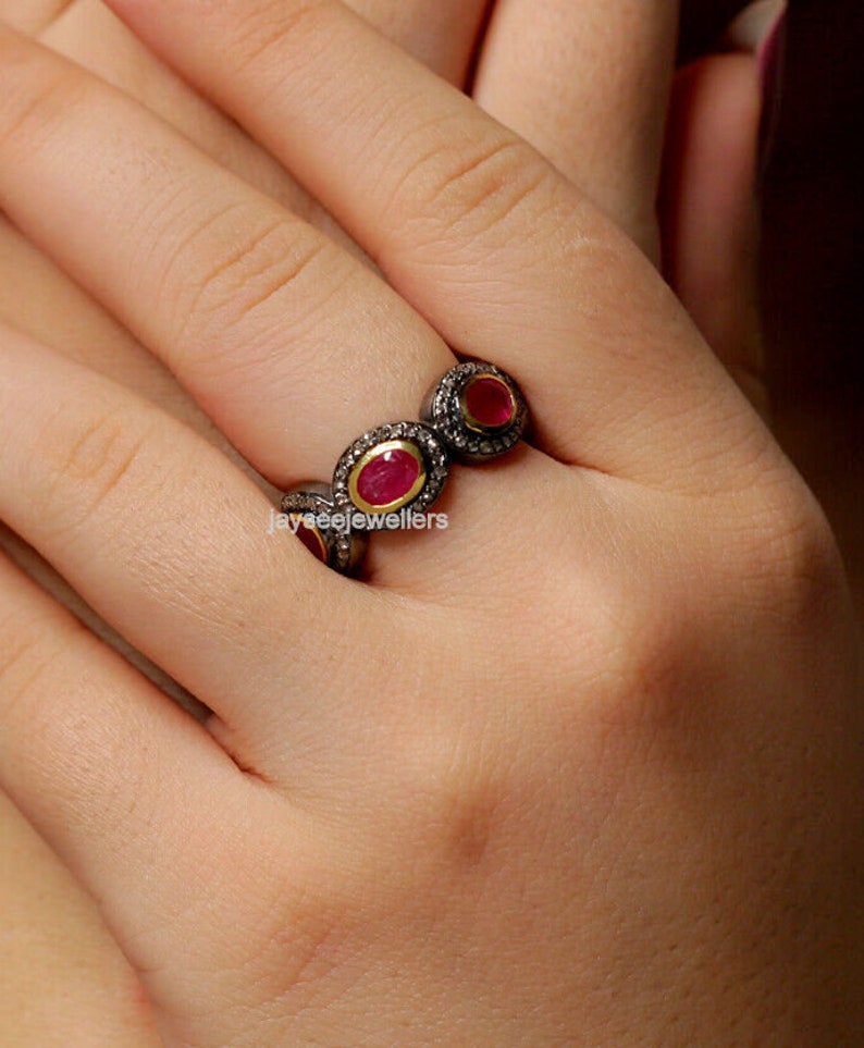 Ruby Wedding Ring Stacking Ring Ruby Wedding Band Diamond Ring | Etsy