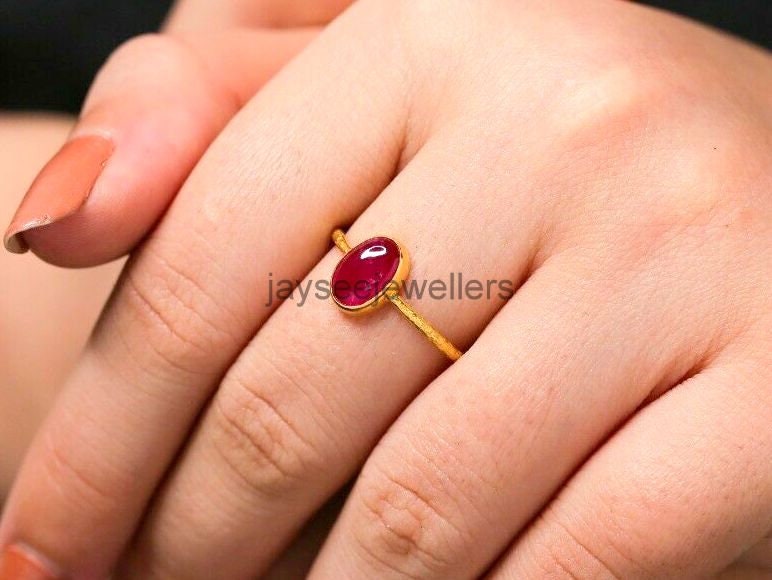 Designer Ruby Rings