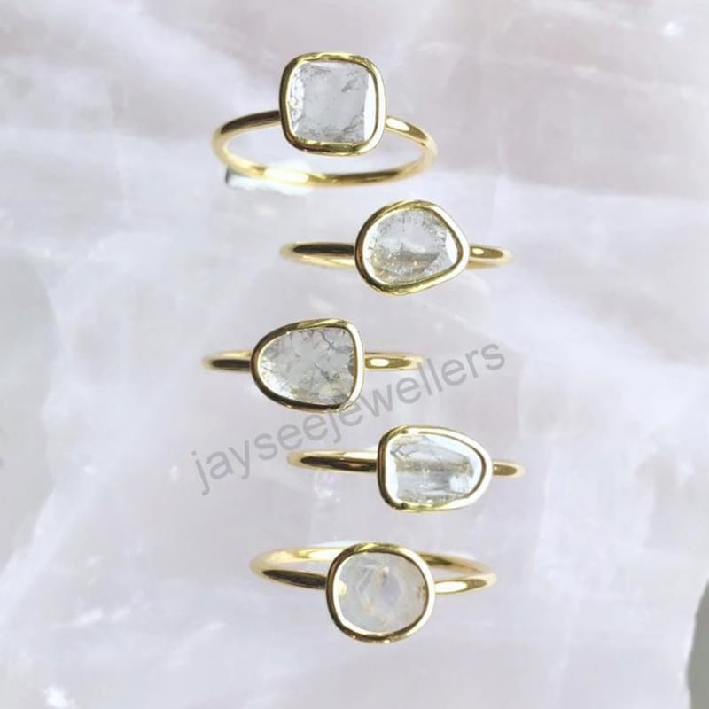 Diamond Slice Ring - Etsy