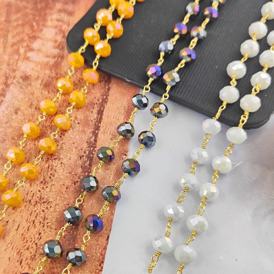 Mystic Beads -orange Mystic, Pyrite Coated, and Agate Mystic, Size- 7 ...