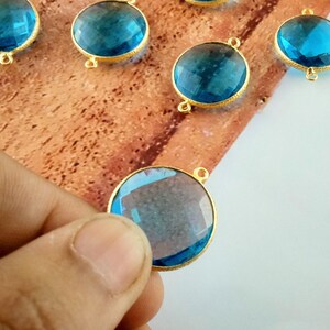 Blue Chalcedony Gemstone Connector - Inspire Your Jewelry Creations ...