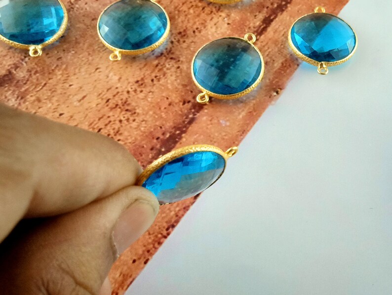 Blue Chalcedony Gemstone Connector - Inspire Your Jewelry Creations ...