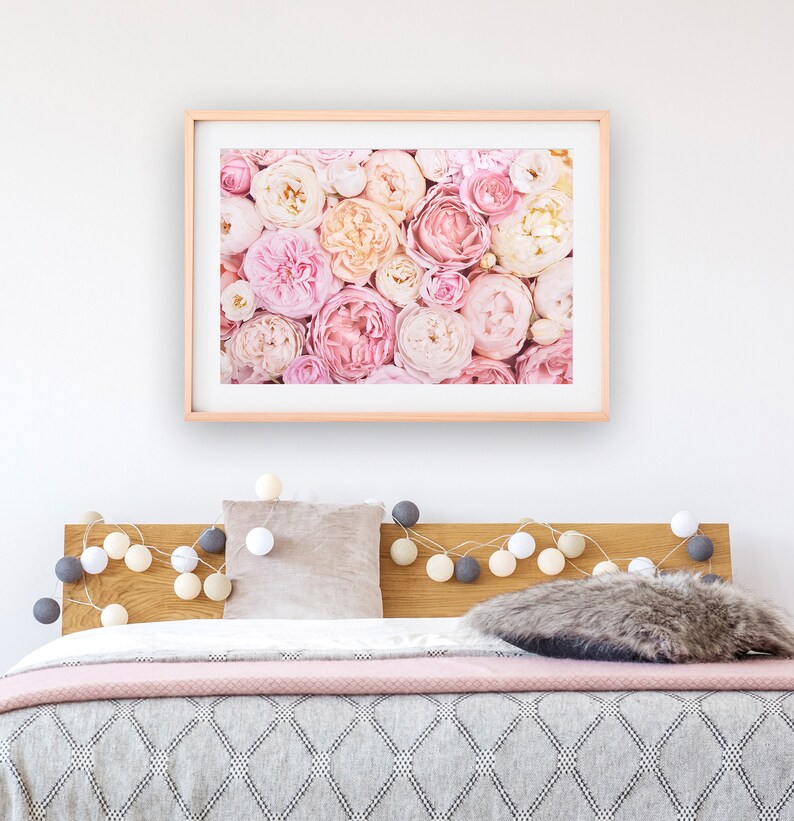 Printable Blush Pink Peonies Pink Floral Poster Blush Pink - Etsy