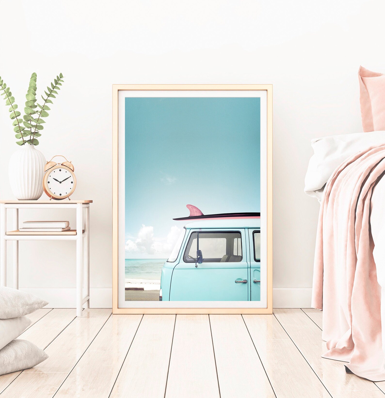 Retro Van Print Beach Wall Art DIGITAL DOWNLOAD Combi - Etsy