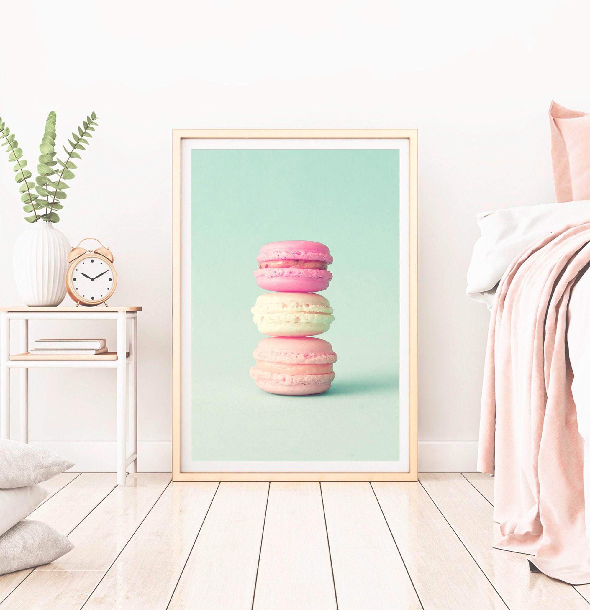 Macaroons Poster Cute Candy Print Macaroons Prints Cotton - Etsy