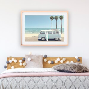 Surf Van Print, Retro Beach Print, DIGITAL DOWNLOAD, Printable Beach ...