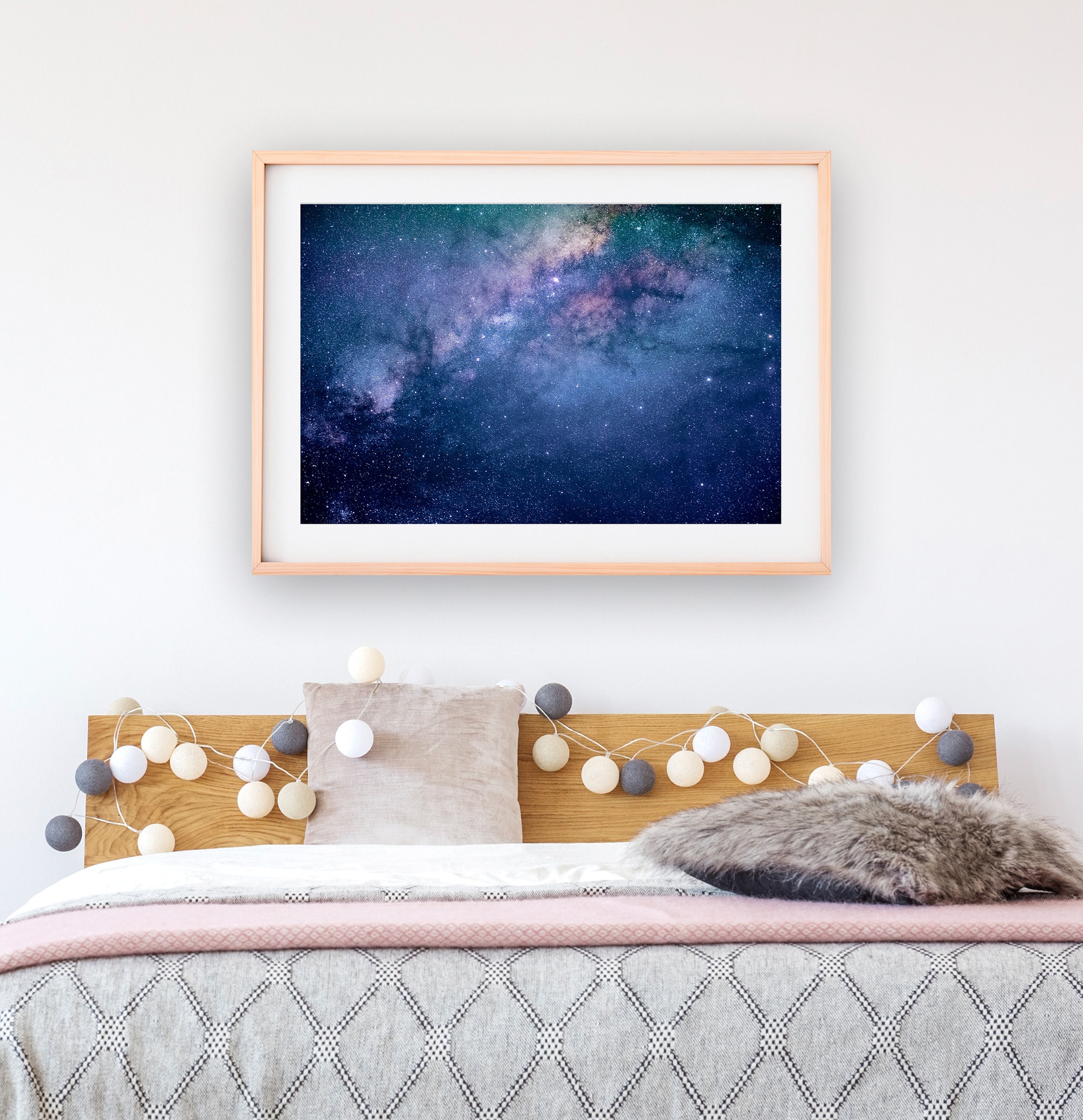 Starry Night Sky Print, Astronomy Print, Milky Way Wall Art, Kids ...