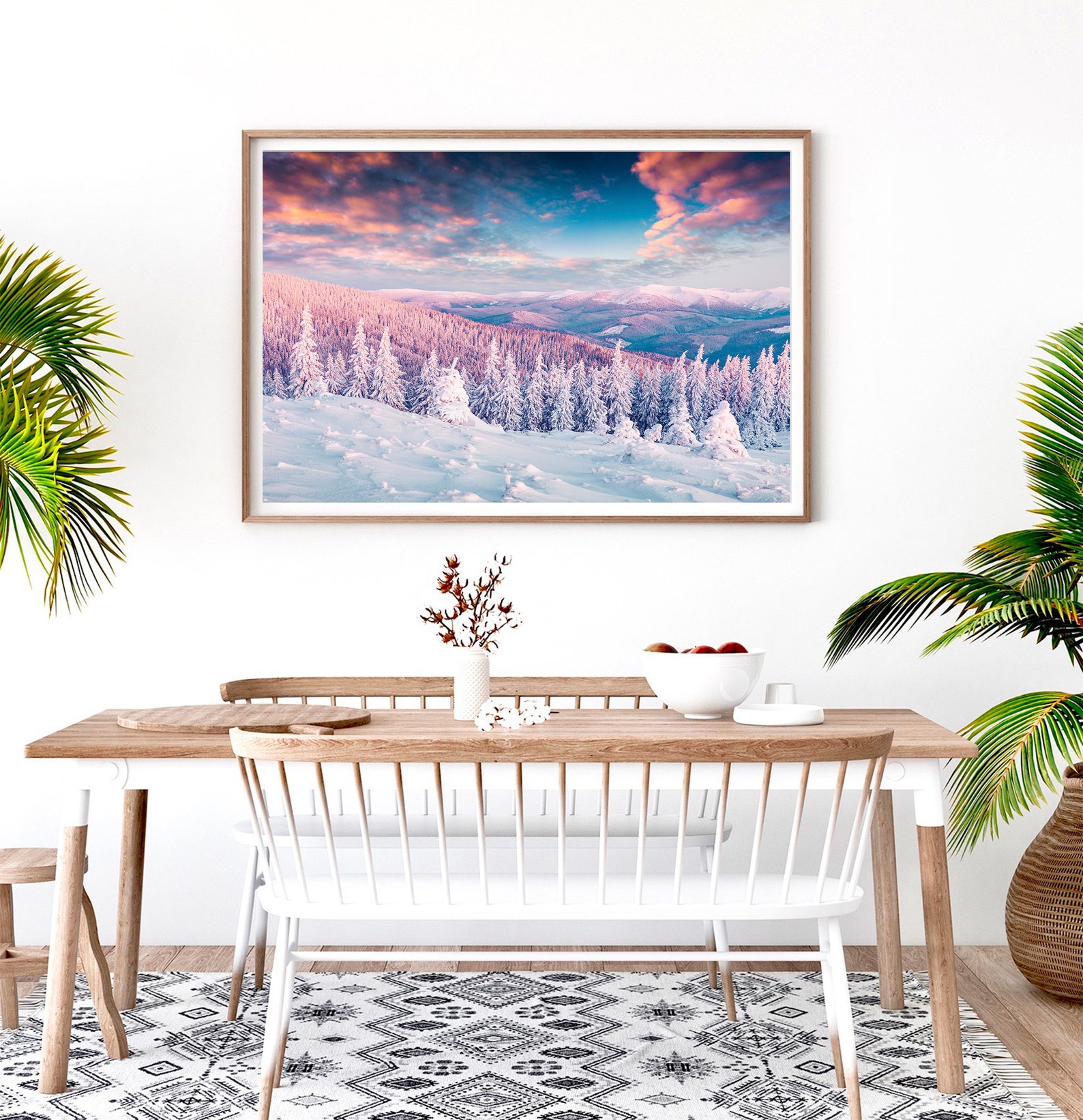 Winter Forest Print, Winter Snow Wall Art, Printable Winter Photography ...